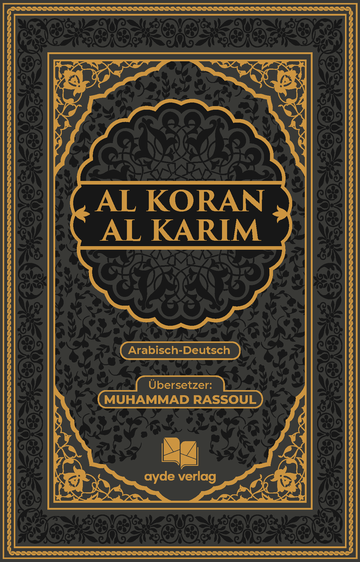 Al Koran Al Karim (schwarz-gold) – Uitgeverij De Rijn
